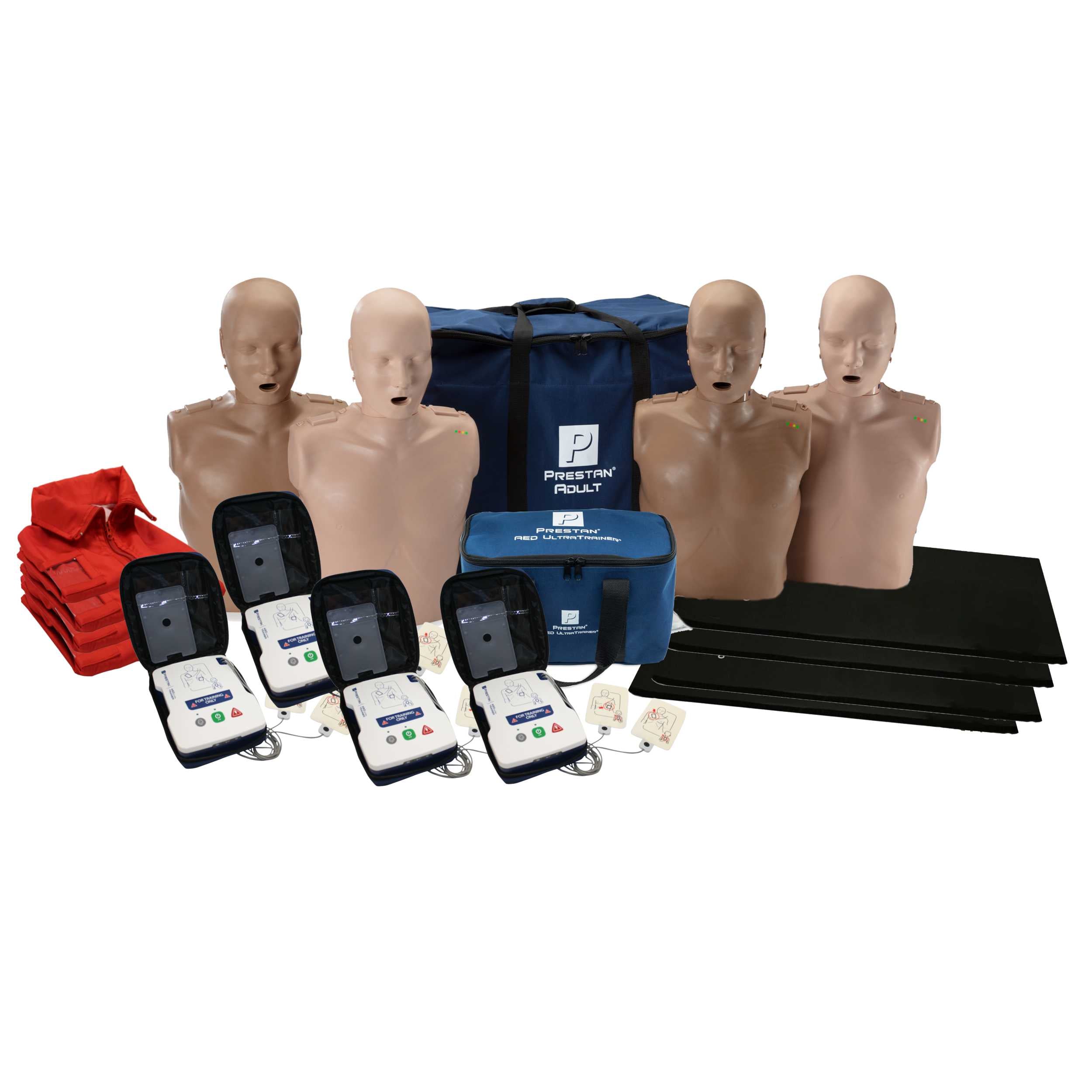 Diversity CPR Adult Manikin 4-Pack w. Feedback, AED UltraTrainers – MCR ...