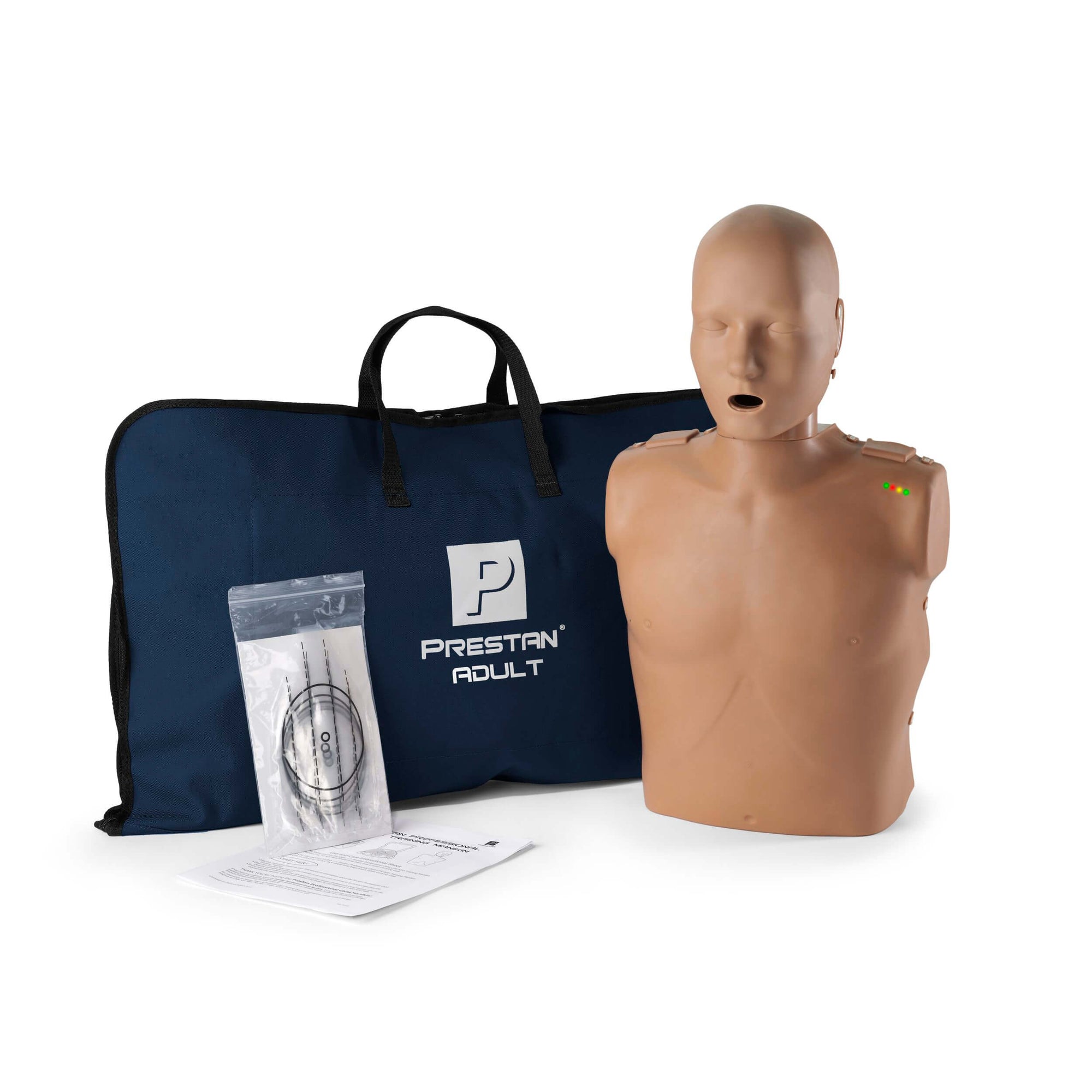 CPR Training Kit w. Adult Manikin WITH Feedback & AED Practi-Trainer E ...