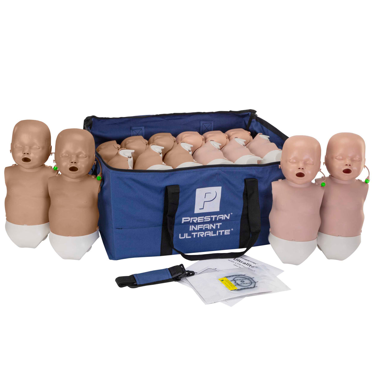 PRESTAN Ultralite CPR Manikins, Infant Diversity Kit 12-Pack WITH Feed ...